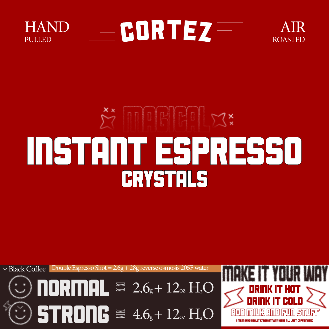 Instant Espresso - Cortez Coffee – Cortez Coffee Roasters